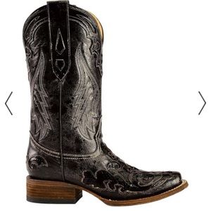 Corral | Shoes | Corral Vintage Black Python Inlay Cowboy Boots | Poshmark